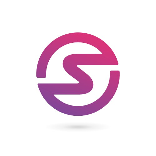 Letter s logo icon design template elements Vector Image