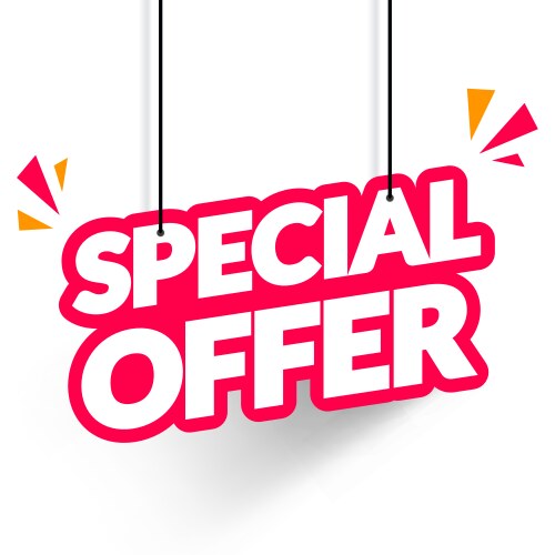 Special offer paper background Royalty Free Vector Image