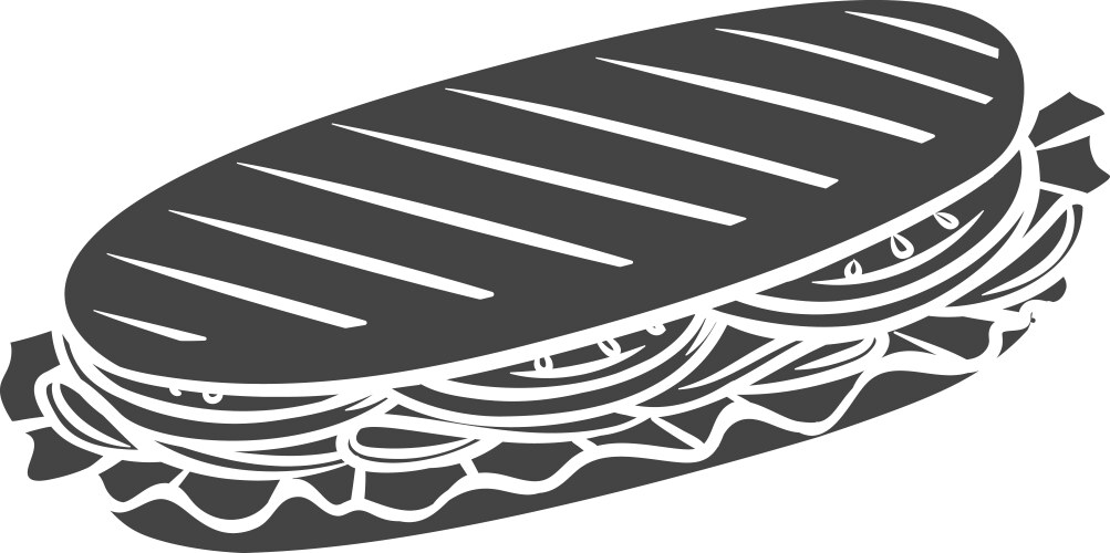 Panini or sandwich Royalty Free Vector Image - VectorStock