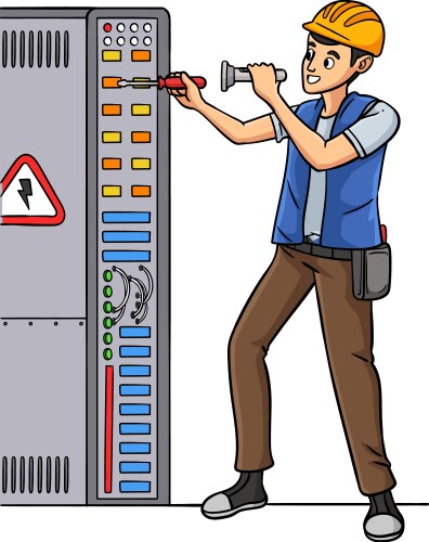 Cartoon electrician Vector Images & Graphics for Commercial Use ...