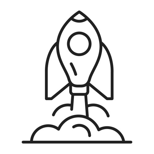 Rocket Ship Outline Vector Images (over 9,700)