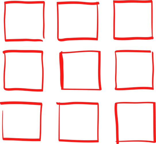 Handdrawn quote box frame in doodle style Vector Image