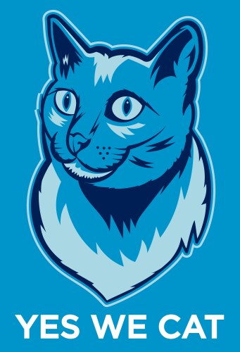 Yes i cat Royalty Free Vector Image - VectorStock