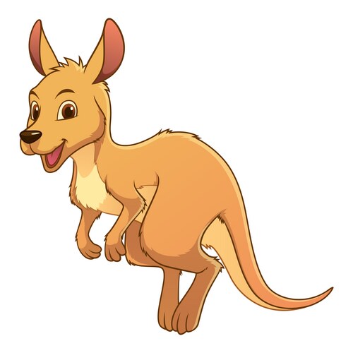 Kangaroo cartoon Vector Images & Graphics for Commercial Use | VectorStock