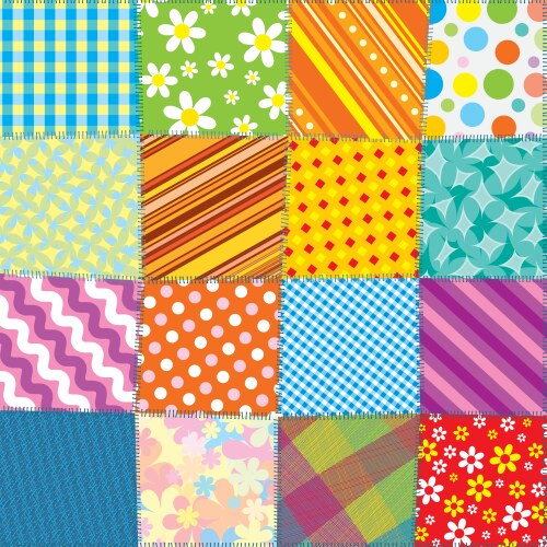 Seamless fabric texture Royalty Free Vector Image