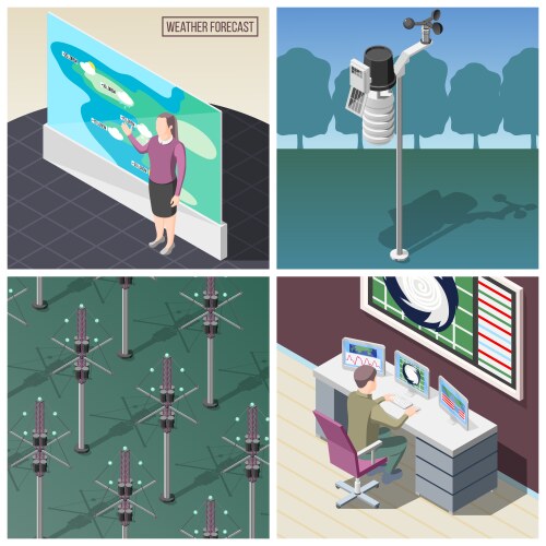Meteorological Station Vector Images (over 700)