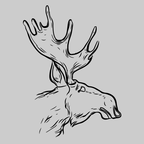 Elk Outline Vector Images (over 4,200)