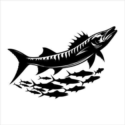Fish are aquatic vertebrates characterized Vector Image