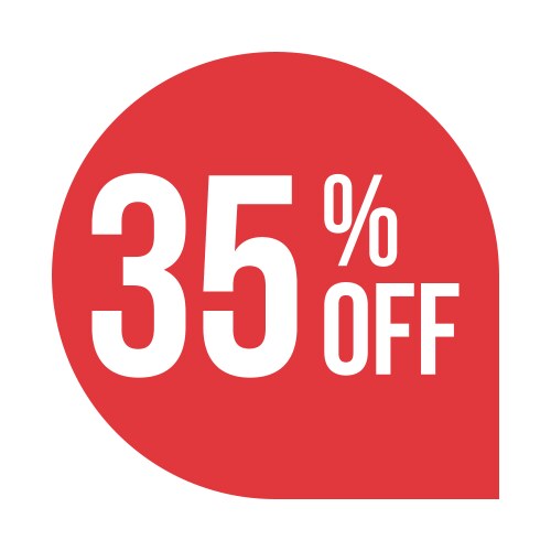 50 percent off tag icon on white background Vector Image