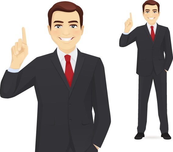 Business man set Royalty Free Vector Image - VectorStock