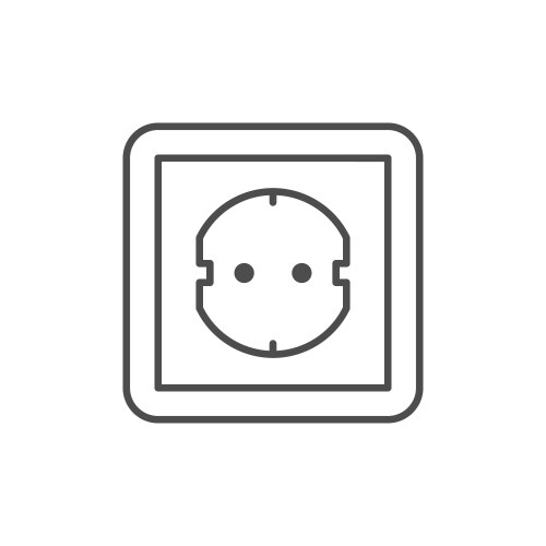 Unplug socket line icon Royalty Free Vector Image