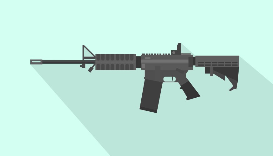 Assault riffle Royalty Free Vector Image - VectorStock
