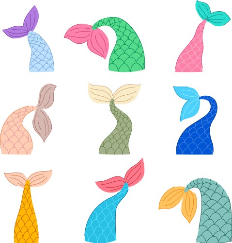 Mermaid Tail Vector Images (over 9,800)