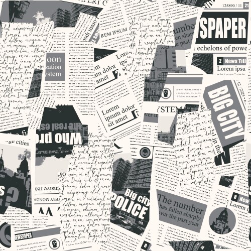 Newspaper border Royalty Free Vector Image - VectorStock