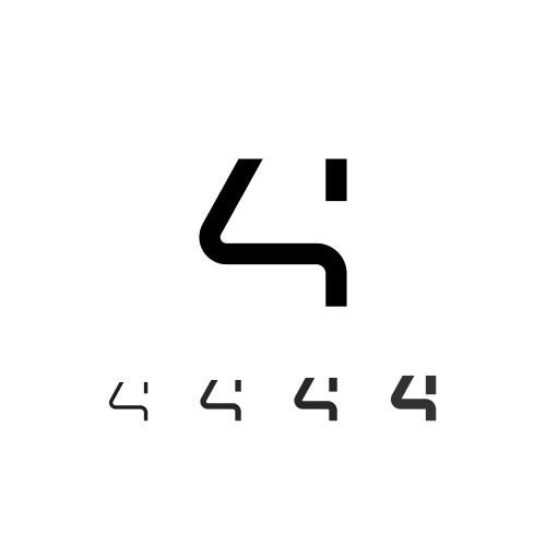 Digital cyber alphabet number set Royalty Free Vector Image