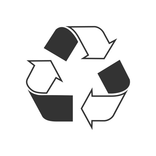 Flat icon set eco recycled Royalty Free Vector Image