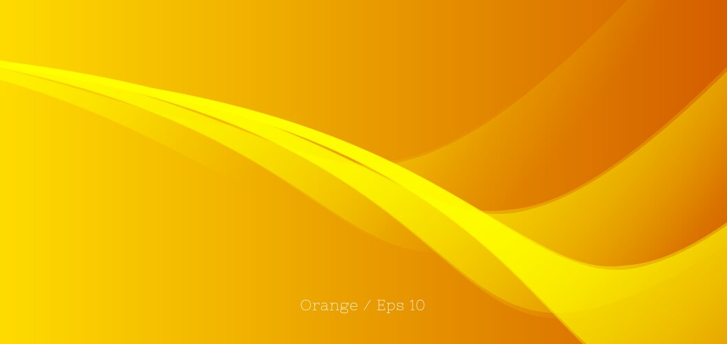 Simple clean fresh yellow wave background design Vector Image