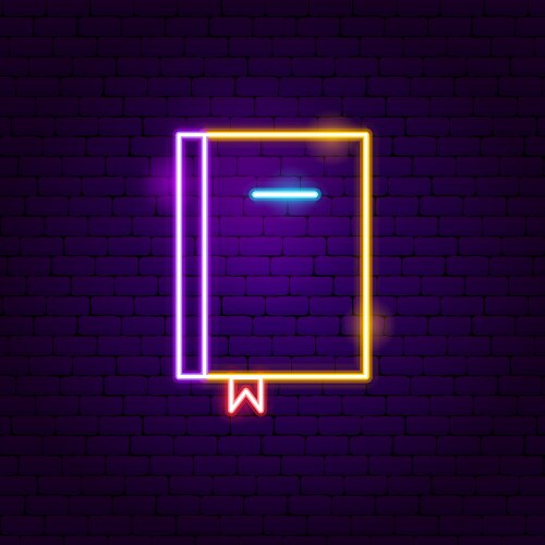 Education neon label set Royalty Free Vector Image