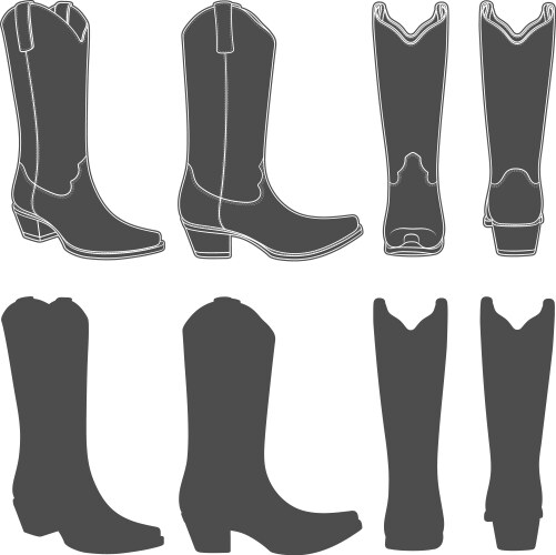 Cowboy Boots Vector Images (over 8,400)
