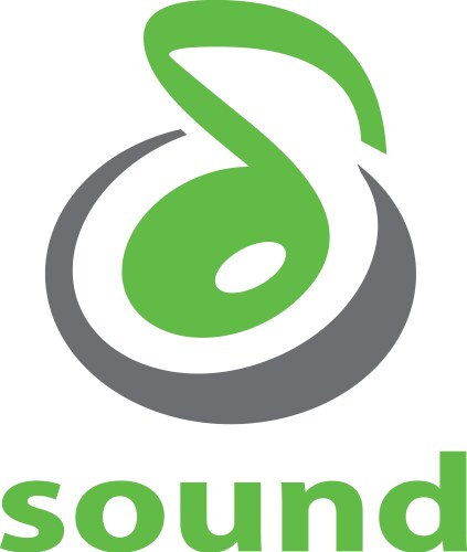 Circle sound equalizer logo Royalty Free Vector Image