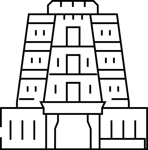 Hindu Temple Outline Vector Images (over 600)