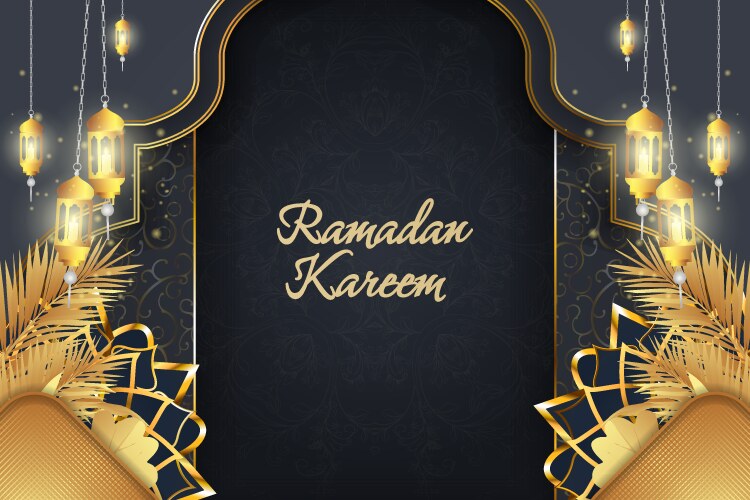 Ramadan kareem islamic background Royalty Free Vector Image