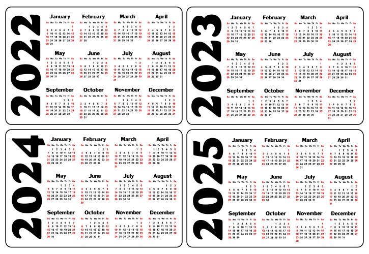 Calendar for 2022 Royalty Free Vector Image - VectorStock