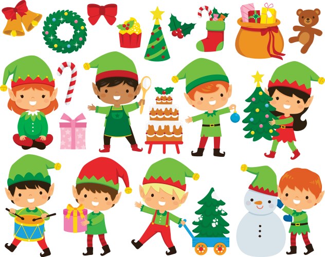 Kids Christmas Clip Art