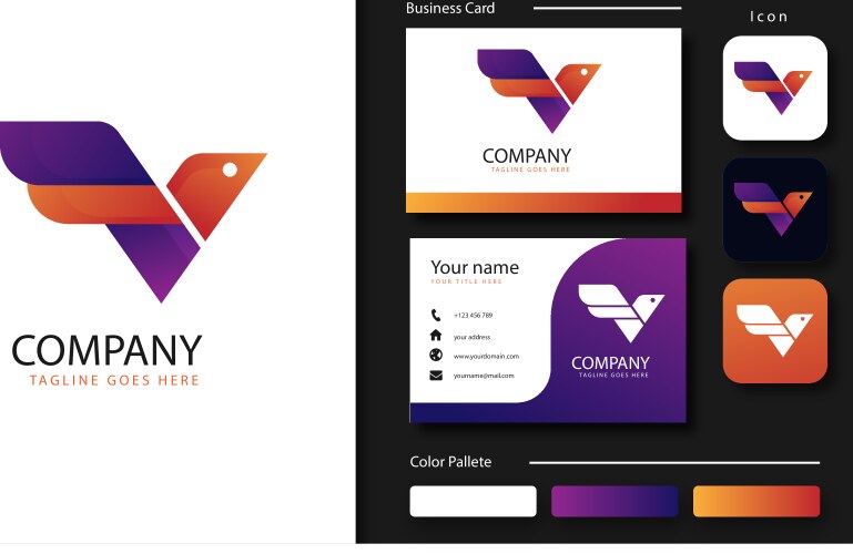 Initial v logo design inspiration Royalty Free Vector Image