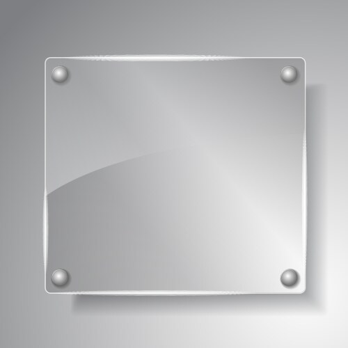 Glass board Royalty Free Vector Image - VectorStock