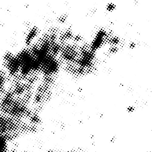 Black halftone radial gradient texture Royalty Free Vector