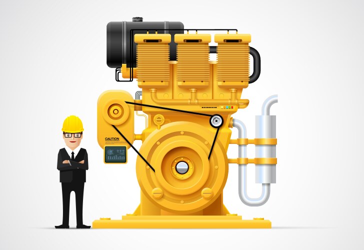 Industrial machine factory construction equipment Vector Image