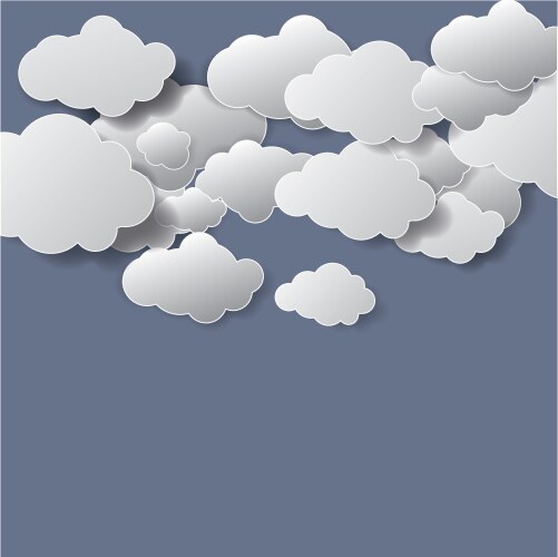 Empty background with clouds Royalty Free Vector Image