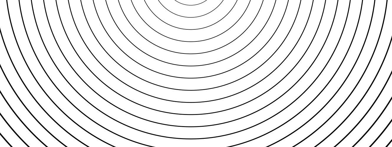 Sound wave irradiation or circular vibrations Vector Image