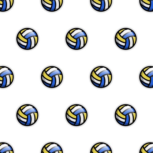 Realistic Volleyball Pattern Royalty Free Vector Image