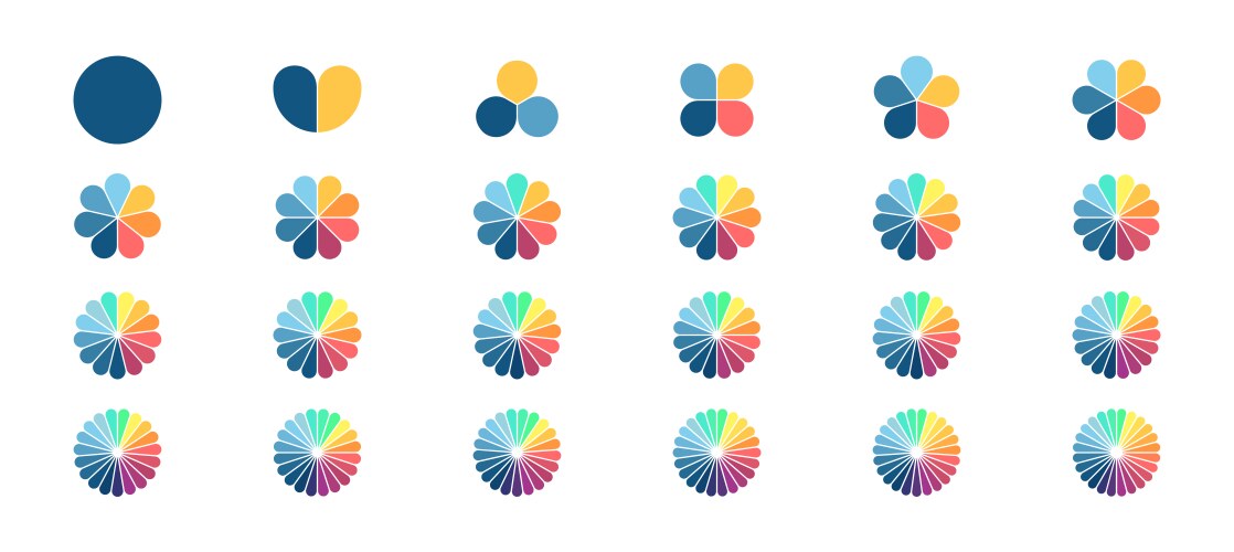 Chart Flower Infographic Options Vector Images (over 840)