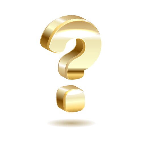 Golden Question Mark Vector Images (over 930)