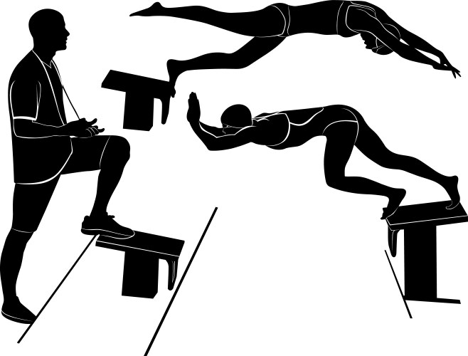 Swimmer athlete Royalty Free Vector Image - VectorStock