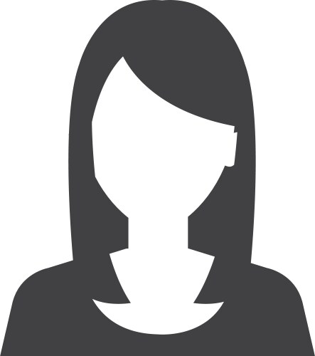 Young executive woman profile icon Royalty Free Vector Image