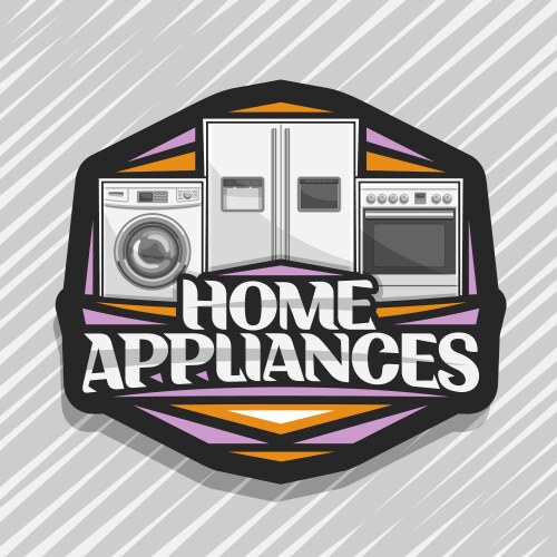 Logo for kitchen appliances Royalty Free Vector Image