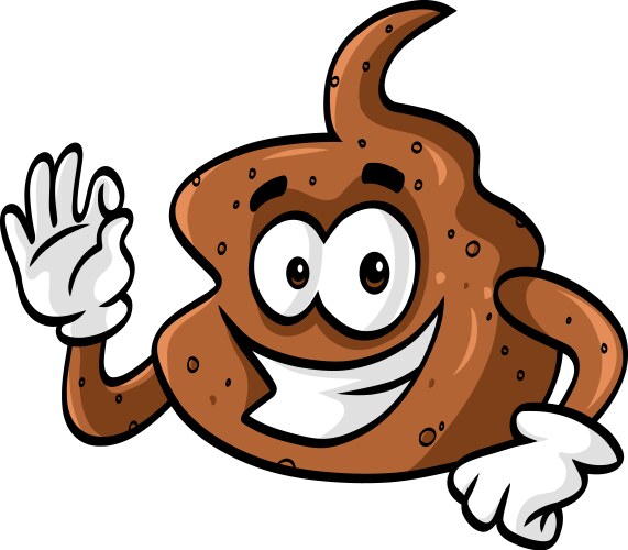 Cartoon Poop Character Royalty Free Vector Image