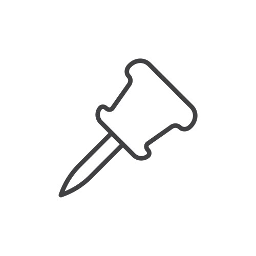 Thumbtack icon set Royalty Free Vector Image - VectorStock