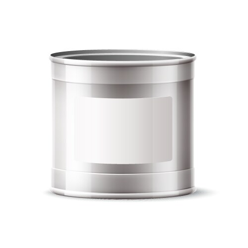 Metal tin can Royalty Free Vector Image - VectorStock