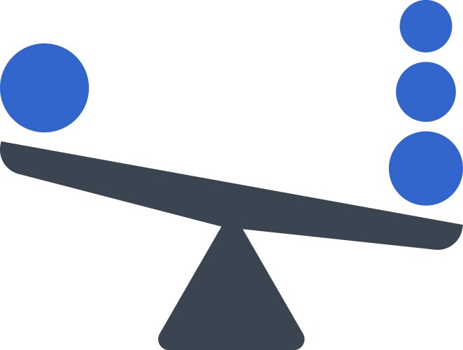 Balance scale icon Royalty Free Vector Image - VectorStock