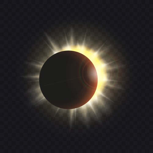Solar eclipse Royalty Free Vector Image - VectorStock