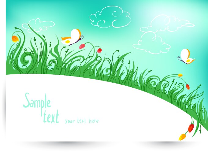 Spring season Royalty Free Vector Image - VectorStock