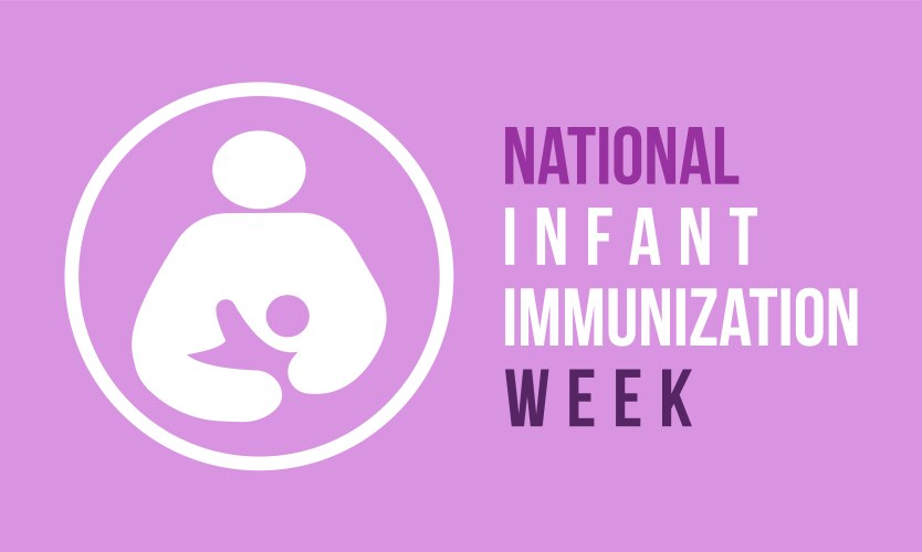 National infant immunization week observed every Vector Image