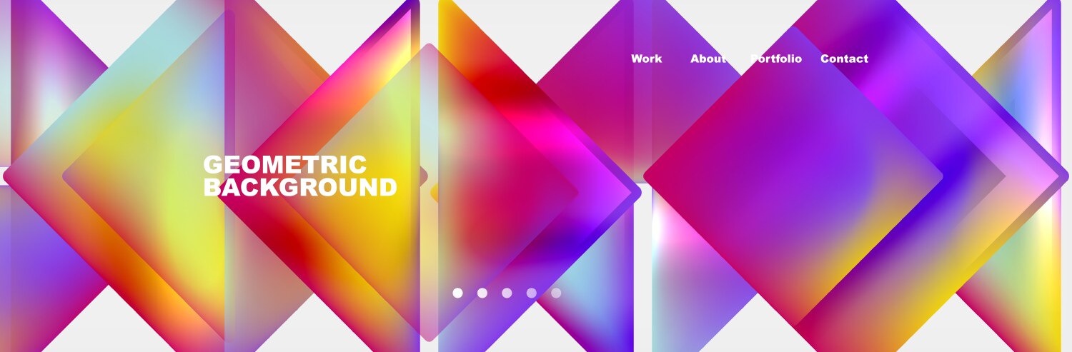Triangle minimal web site page background design Vector Image