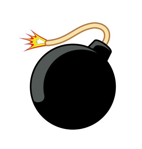 Cartoon comic bang explosion blast Royalty Free Vector Image