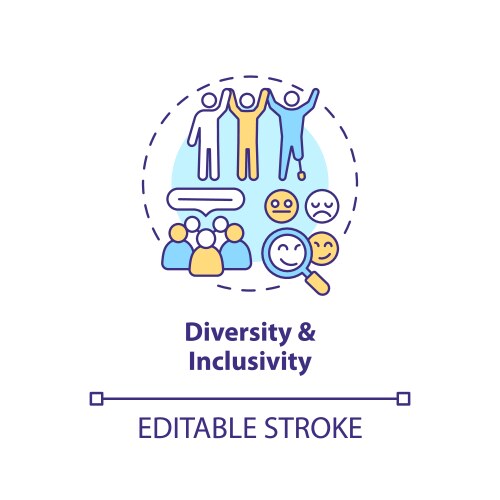 Inclusivity banner and diversity of equality Vector Image